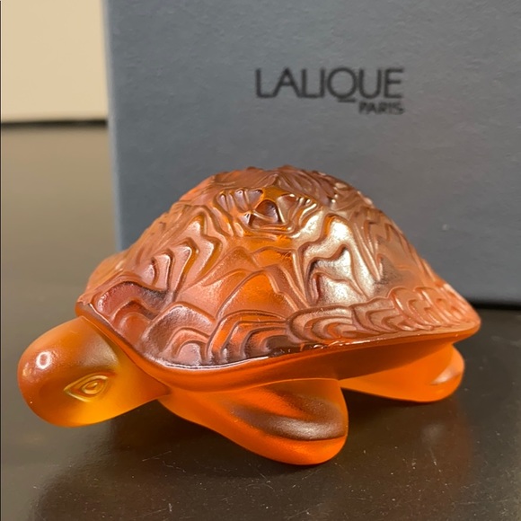 Lalique | Accents | Lalique Turtle Sidonie Amber Ref 21430 | Poshmark